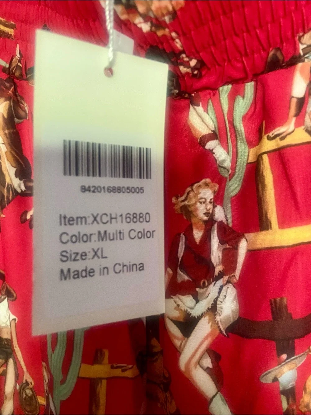 Southern Stitch | Pants & Jumpsuits | Southern Stitch Red Western Print ...